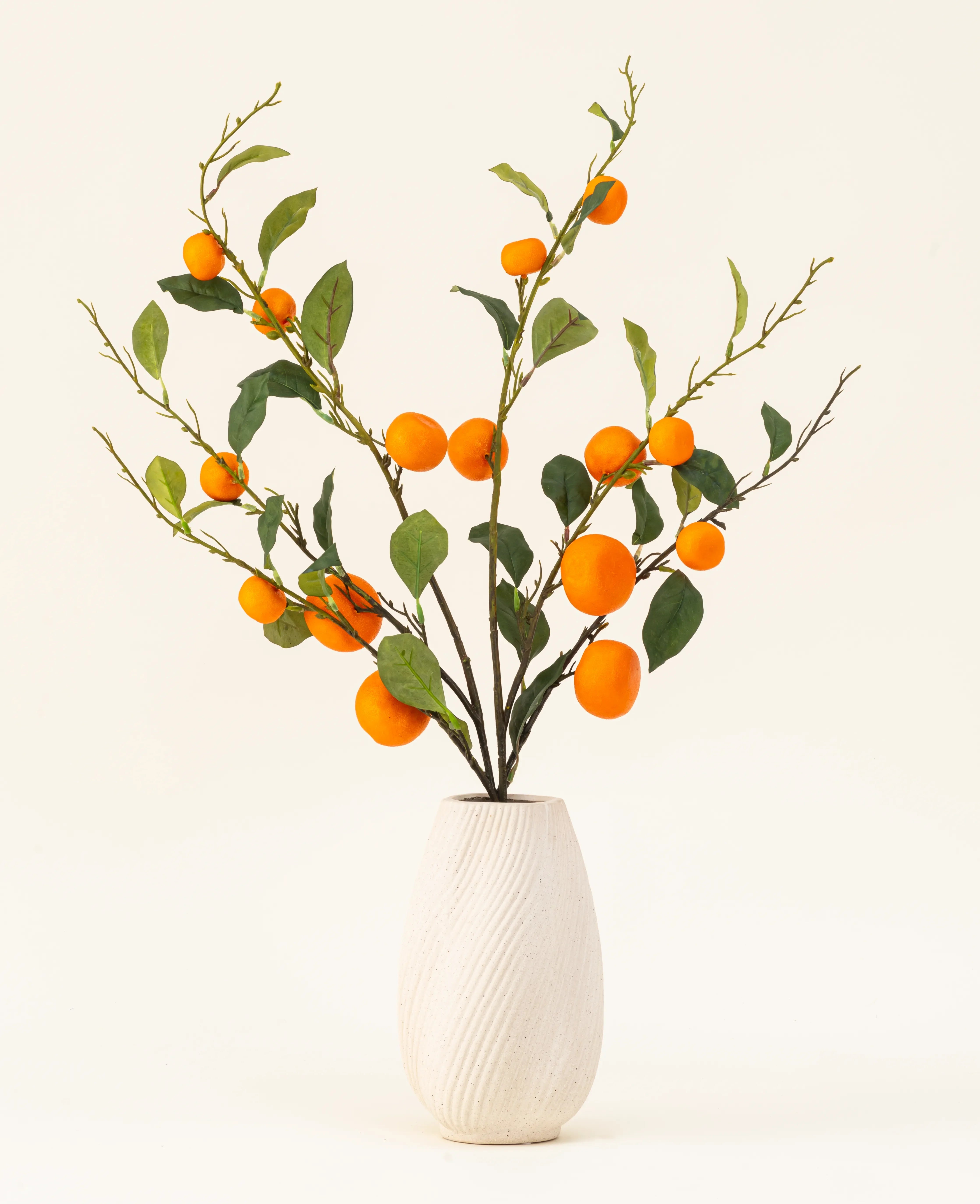 Kunstige silkeblomster buket Mandarin – Ambiplants Danmark